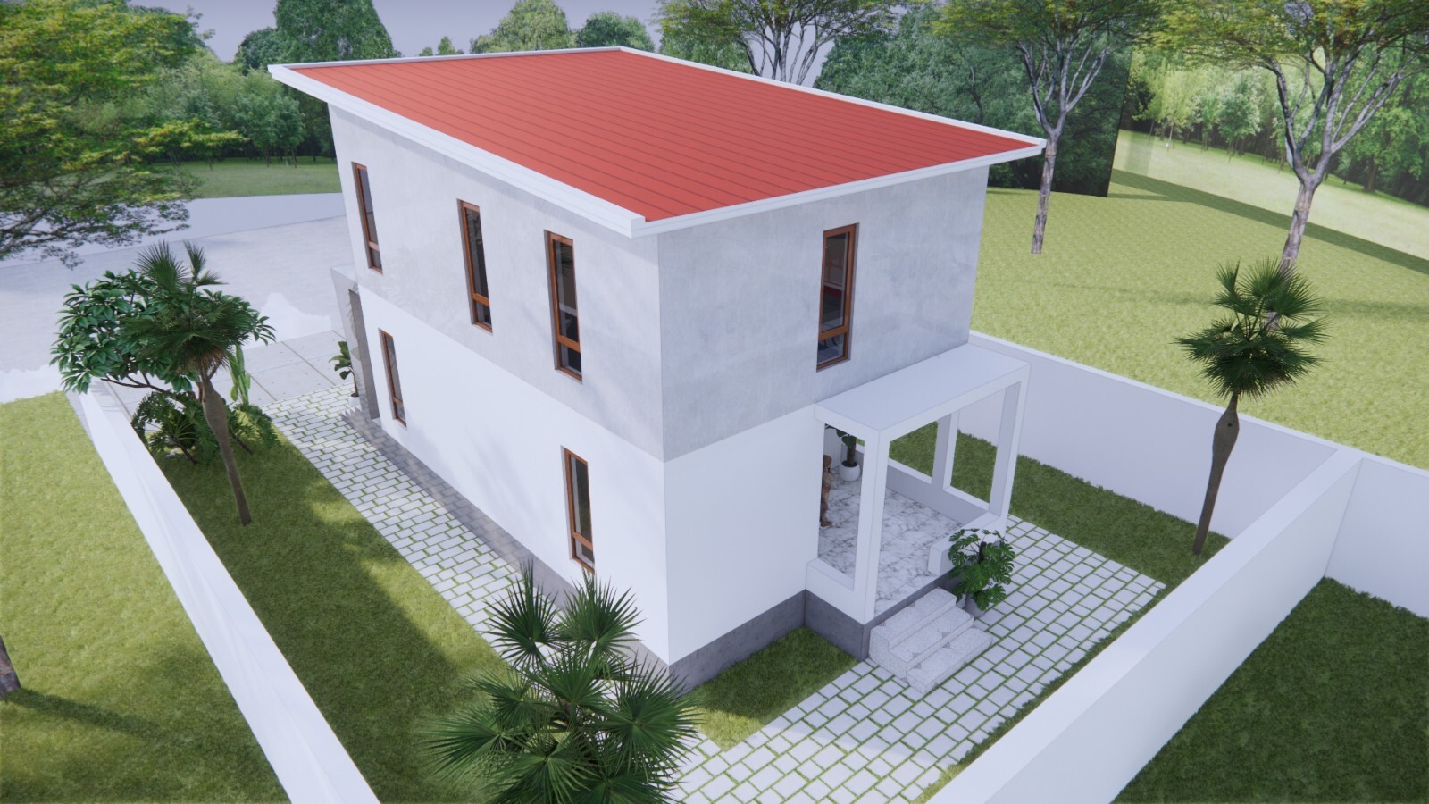 17x30 Feet House Design Plans 5.4x10 Meters 3 Beds 3 Baths Shed (A4 ...