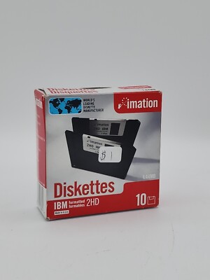 New Imation 1.44MB 2HD Diskettes 10 Pack 511111288176| eBay