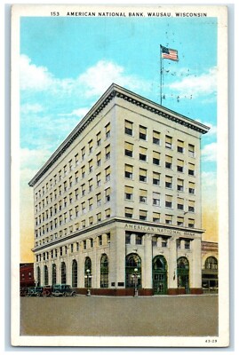 1929 Exterior American National Bank Building Wausau Wisconsin Antique ...