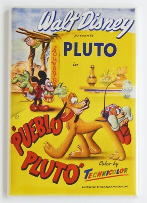 Pueblo Pluto FRIDGE MAGNET movie poster mickey mouse | eBay