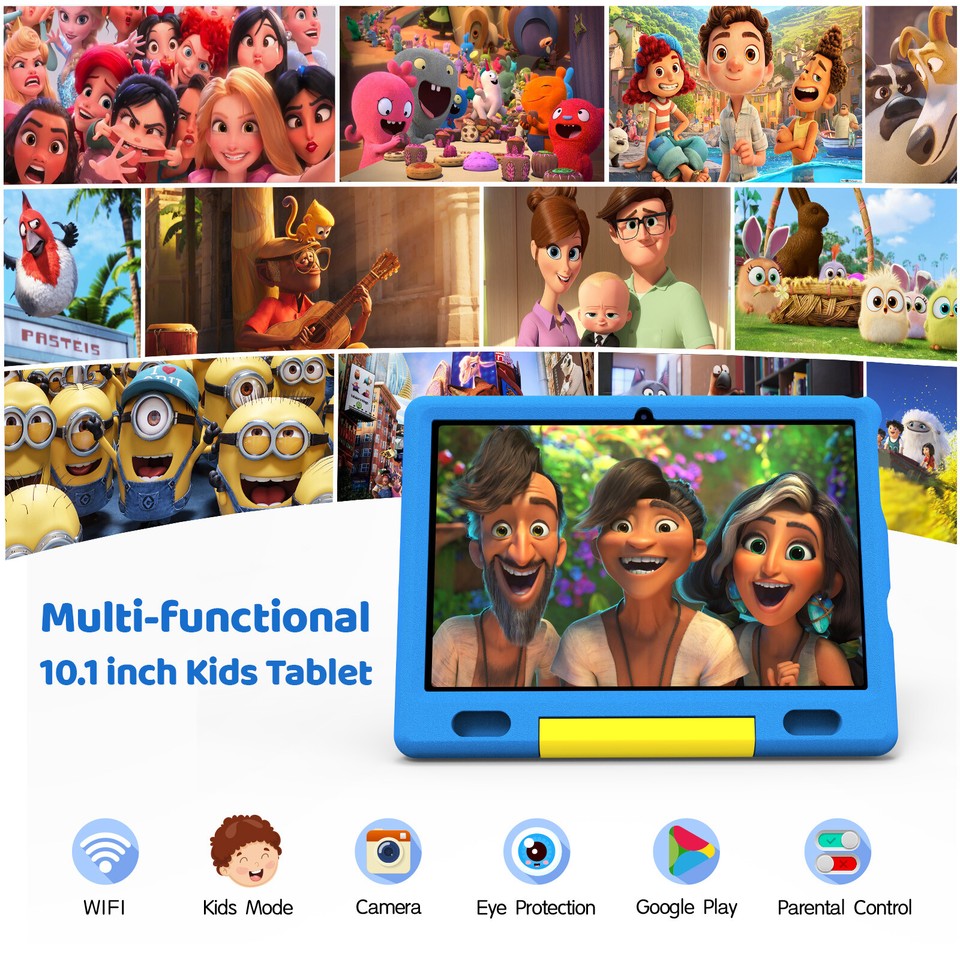 AEEZO Kids Tablet 10.1" Android 13 Tablets 64GB with Shockproof for 3-12 | eBay