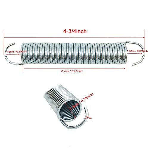 4-3/4 inch Recliner Chair Mechanism Furniture Tension Springs Short ...