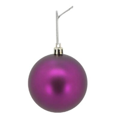 8 Pack Plum Ball Christmas Tree Ornaments 2.75 Inch Shatterproof ...