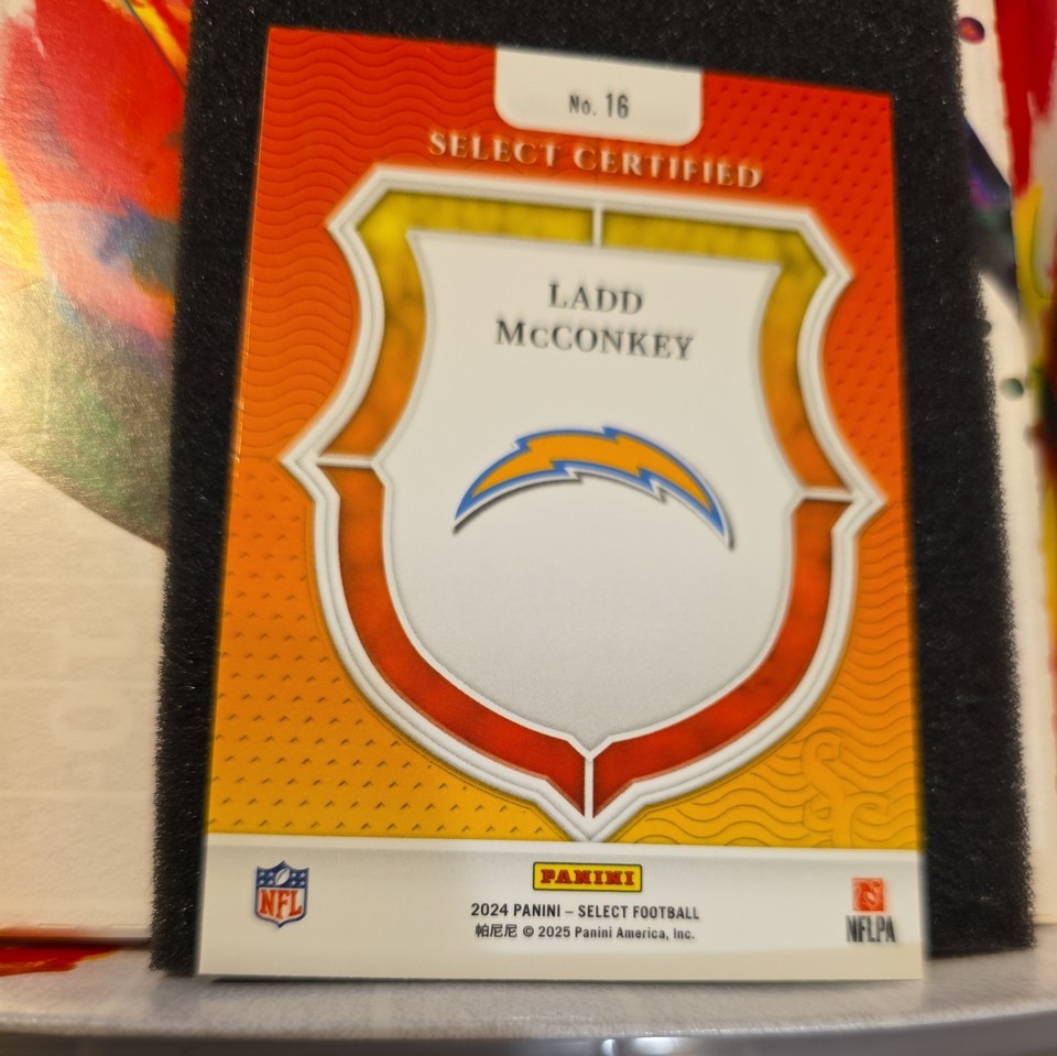 2024 Panini Select - Select Certified Rookies Ladd McConkey #16 (RC) | eBay
