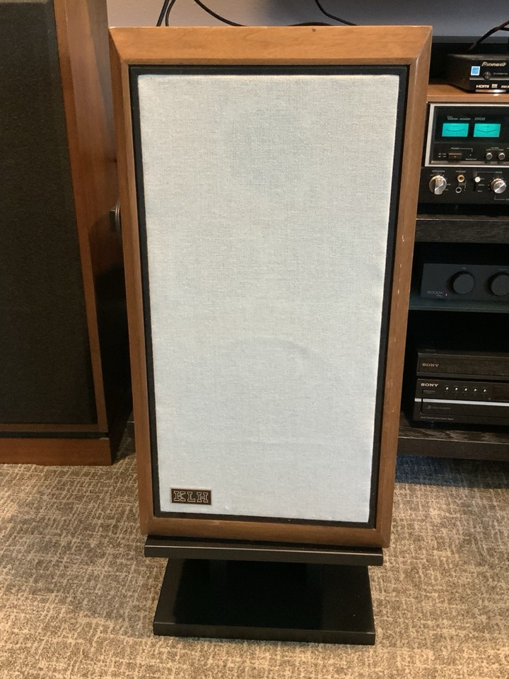Pair Vintage KLH Model Five 5 Speakers - New Crossovers New Grill Cloth ...