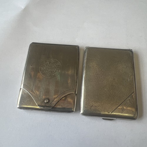 Antique Sterling Silver cigarette case's x2 99p NO RESERVE | eBay