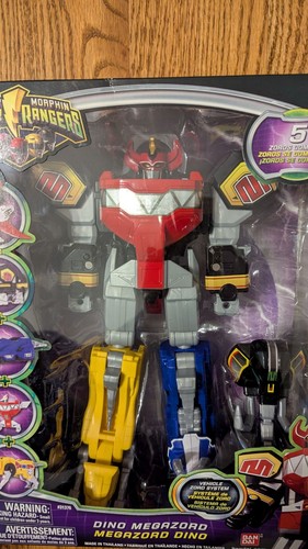 2009 Bandai Mighty Morphin Power Rangers Dino Megazord 5 Zords Combine ...
