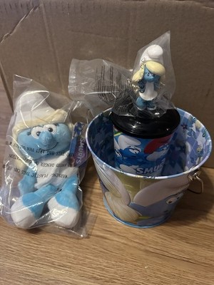 Smurfs (2025) AMC Exclusive BUNDLE Popcorn Tin Plush Plushie Cup and ...