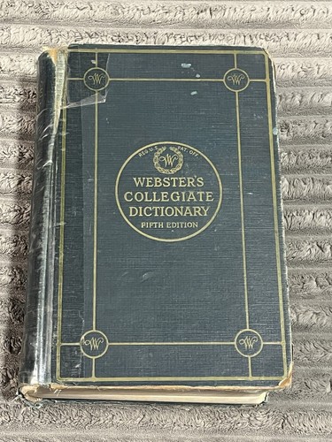 Webster's Collegiate Dictionary Fifth Edition, 1936 | eBay
