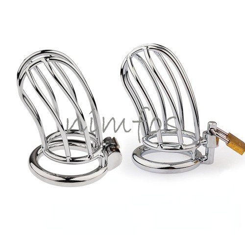 Stainless Steel Male Chastity Device Super Small Cage Men Metal with 2 ...