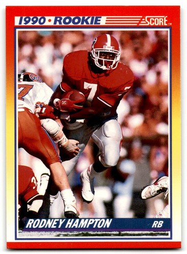 1990 Score Rodney Hampton Rookie Georgia Bulldogs #307 | eBay