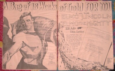 ELMO THE MIGHTY 1919 SILENT LOST FILM AD / POSTER ELMO LINCOLN | eBay