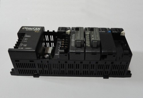 Koyo Direct Logic 205 D2-06B w/ D2-CTRINT, D2-16TD2-2, F2-08TRS, D2 ...
