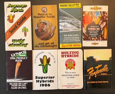Eight (8) Different Vintage Seed Corn Booklet MOEWS STAUFFER HULTING ...
