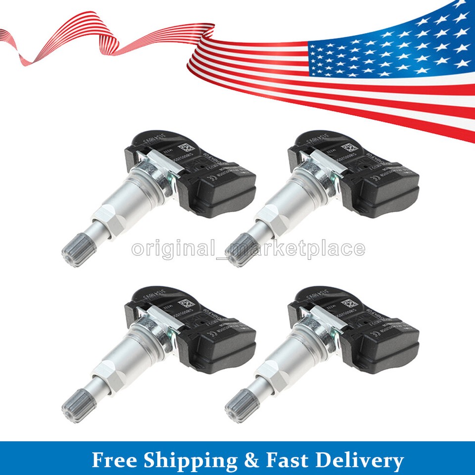 4X Tire Pressure Sensor TPMS 31341893 8G92-1A159-AE For Volvo C70 S80 ...