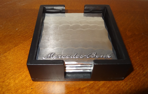 Mercedes Benz Coasters Set Of 4 Metal | eBay