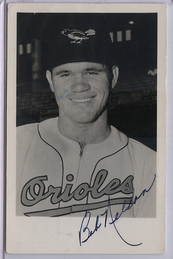 1955 Baltimore Orioles Team Issued Postcard Bob Nelson Autographed | eBay