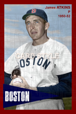 James Atkins - 1950-52 Boston Red Sox - choose a size - colorized print ...