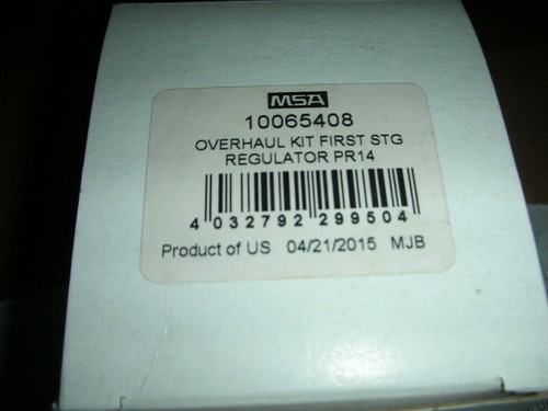 MSA Mine Safety 10065408 Overhaul Kit First Stage Regulator PR14 NOS ...
