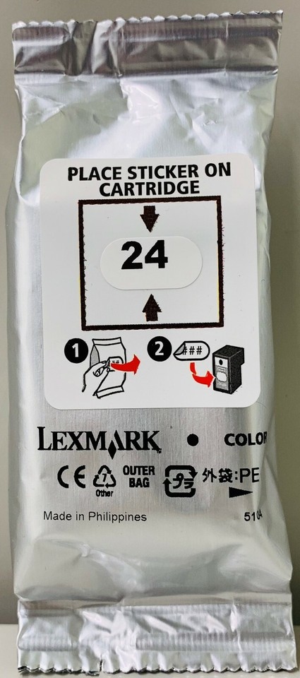 New Genuine Lexmark 24 Ink Cartridge X Series X3550 X3430 Z Series ...