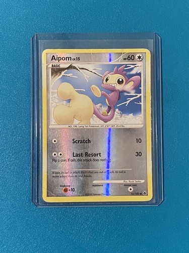 Pokemon TCG Card 2008 Majestic Dawn - Aipom 51/100 Reverse Holo | eBay