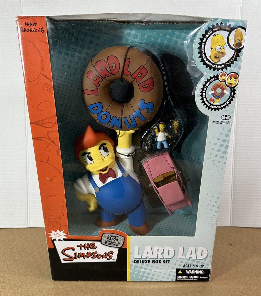 McFarlane The Simpsons Lard Lad Action Figure Deluxe Box Set NEW SEALED ...