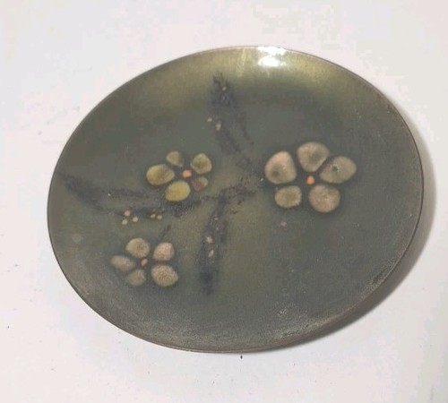 VTG BOVANO OF CHESHIRE ENAMEL AND COPPER PLATE MADE IN CT Set Of 3 | eBay