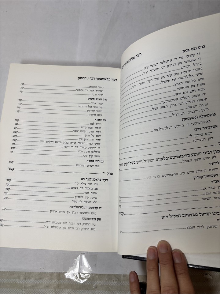The BLUZHEVER REBBE Rabbi Yisroel Spira Book Hebrew Yiddish RARE דער ...