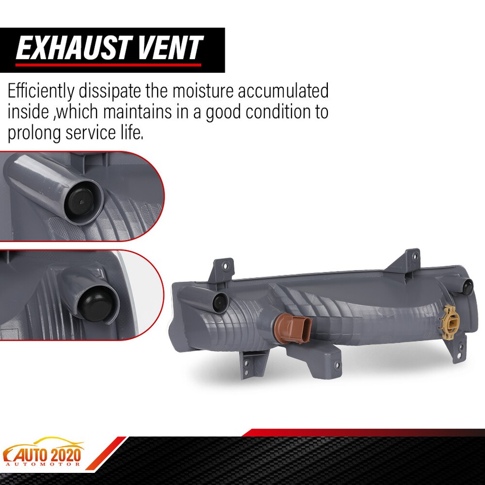 Fits 2018-21 Jeep Compass Pair Front Bumper Fog lamps Parking Lights ...