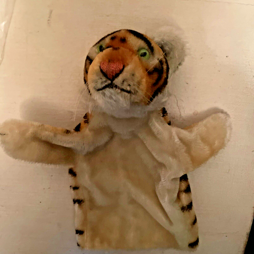 Rare Steiff Tiger Hand Puppet Germany Mohair Vintage 1950 | eBay