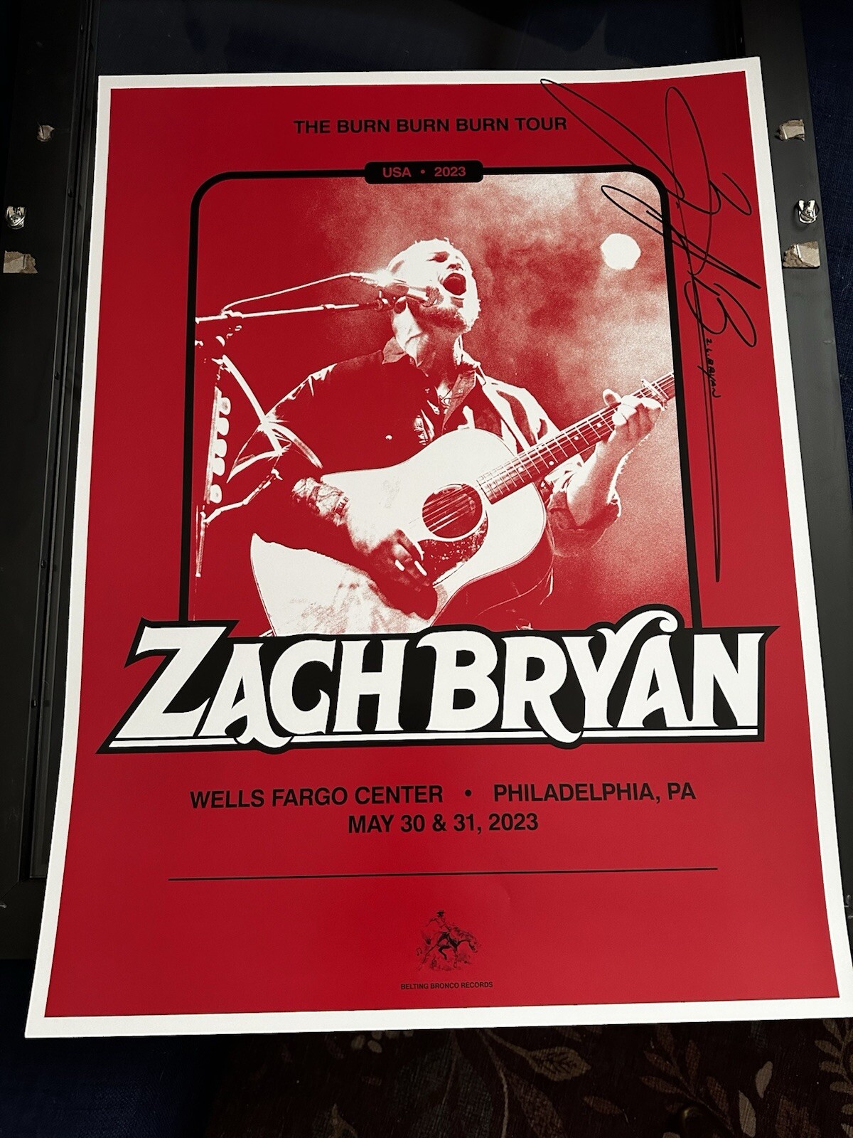 Zach Bryan Poster Signed - Philadelphia | eBay