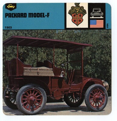 Packard Model F - GT / Production Car Edito Service SA Auto Rally Card ...