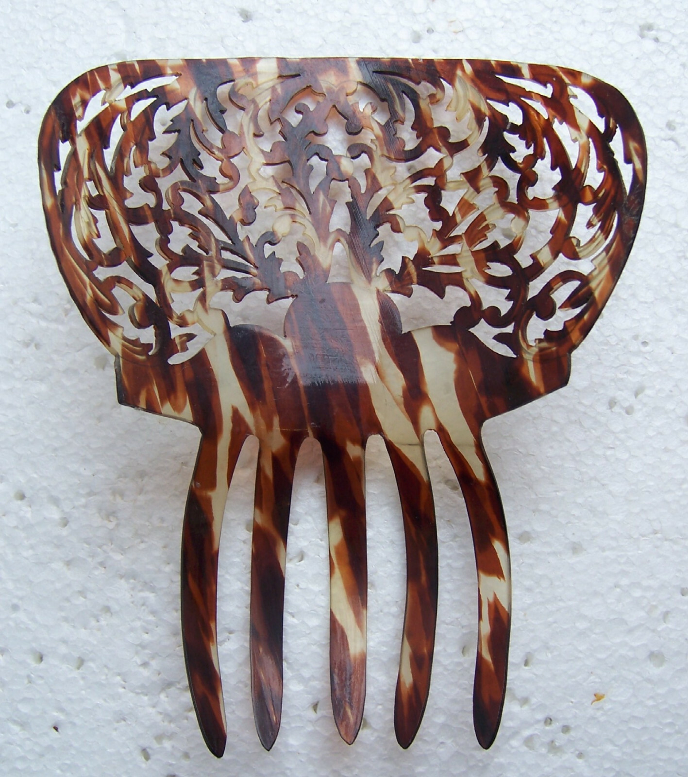 Spanish mantilla style hair comb faux tortoiseshell head piece ...