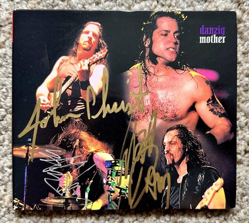 Danzig SIGNED CD Single Mother + LIVE Tracks UK VINTAGE RARE Misfits ...