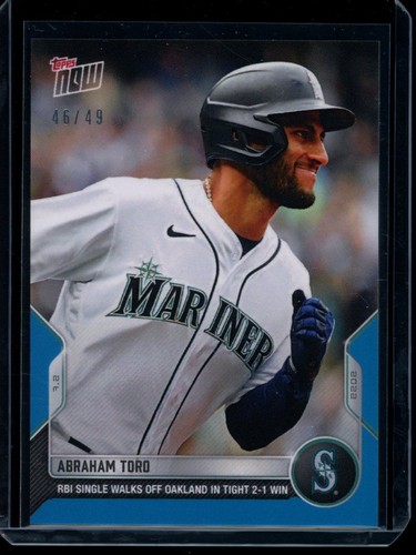 2022 Topps Now #458 Abraham Toro Blue Parallel Card #d 46/49 | eBay