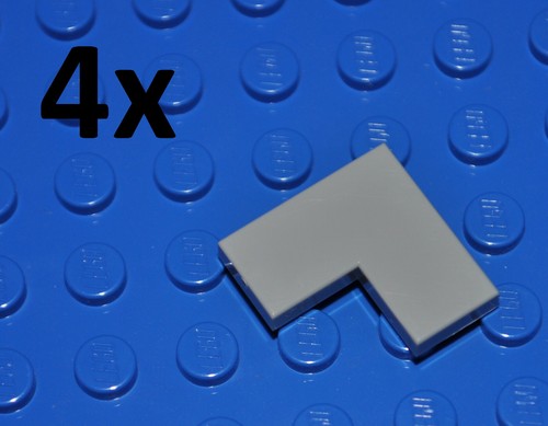 LEGO PARTS - 4X 2X2 LIGHT BLUISH GREY CORNER TILES/FLAT FLOOR PCS ...