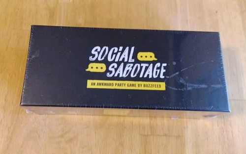 SOCIAL SABOTAGE CARD GAME by BUZZFEED New - Sealed | eBay