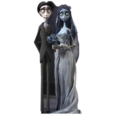 EMILY & VICTOR "Corpse Bride" Lifesize CARDBOARD CUTOUT Standup Standee ...