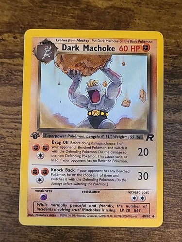 1st Edition Dark Machoke Team Rocket Gang #40/82 | eBay