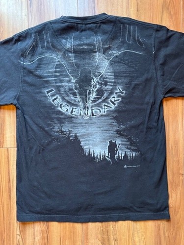 Legendary Whitetails Black T Shirt Mens XL Deer Buck Hunting Archery ...
