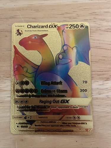 Rare Rainbow Gold Charizard GX Card 150/147 | eBay