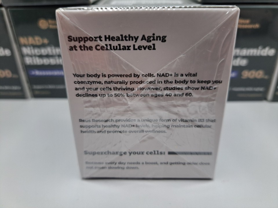 10X Lot Reus Research NAD+ Nicotinamide Riboside 900 mg 80 Caps Each | eBay