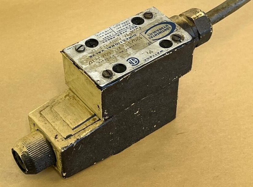 CONTINENTAL HYDRAULICS DIRECTIONAL VALVE VS5M-1A-GRBT-68L-H, 120/110VAC ...