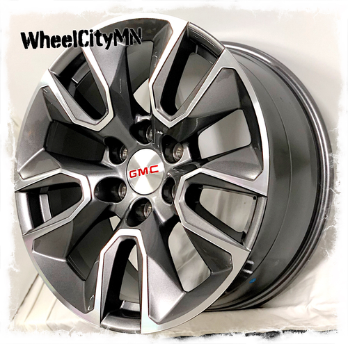 20" gunmetal machine 2020 GMC Sierra Denali OE Chevy RST replica RD4 ...