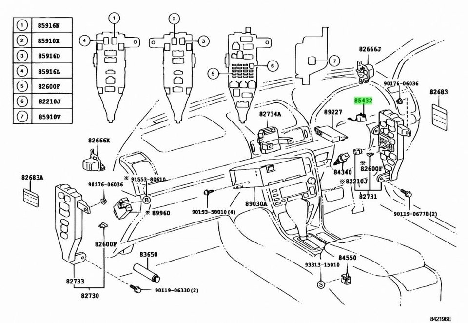 Toyota Genuine OEM Solenoid, key inter lock LEXUS SC430 UZZ40 ...