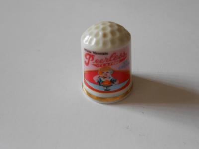 White Mountain Peerless Ice Cream Porcelain Thimble Advertising | eBay