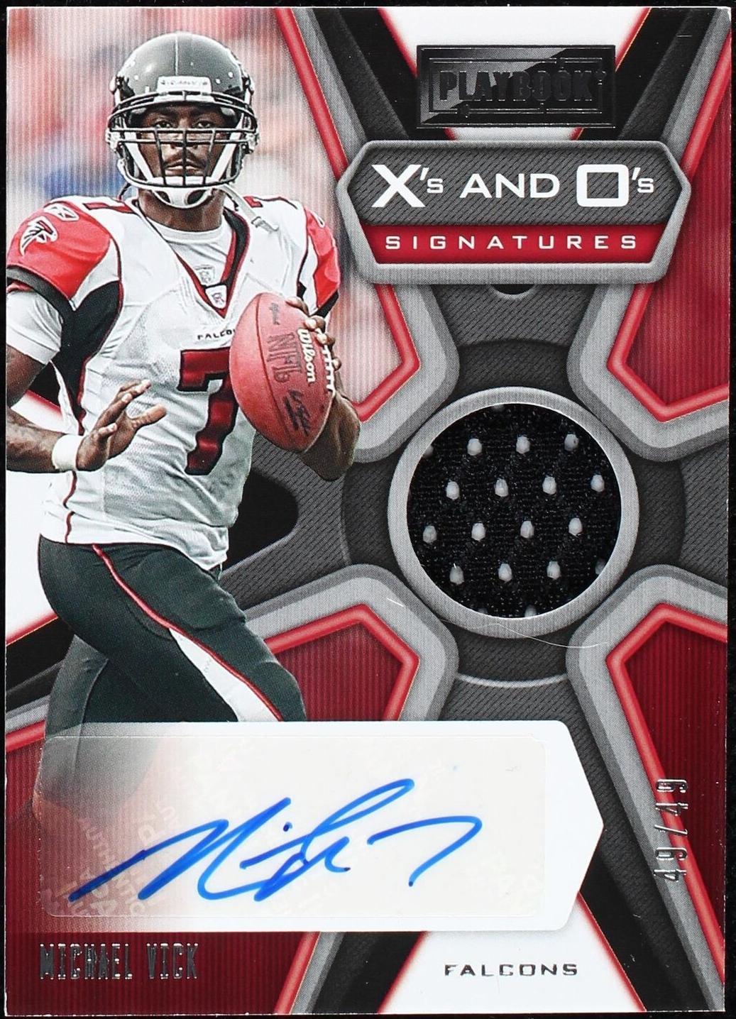 2019 Panini Playbook - X's and O's Signatures Michael Vick #XO-MV /49 ...