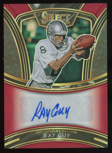 2020 Select Signatures Prizm Red Certified Autograph #47 Ray Guy Auto ...