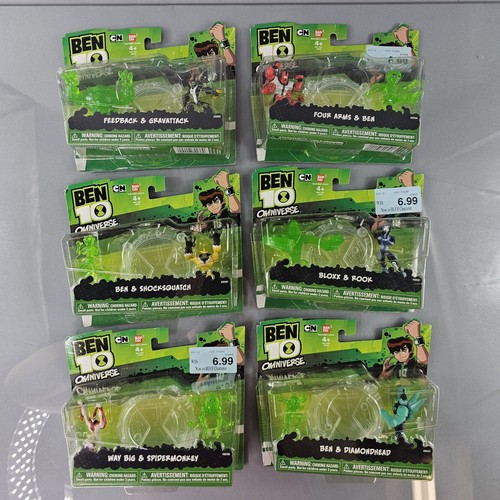 Ben 10 Omniverse Mini Figure SET OF 6 Cartoon Network Bandai 2012 NEW ...