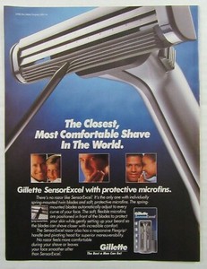 1996 GILLETTE SensorExcel Razors The Best A Man Can Get Magazine Ad | eBay